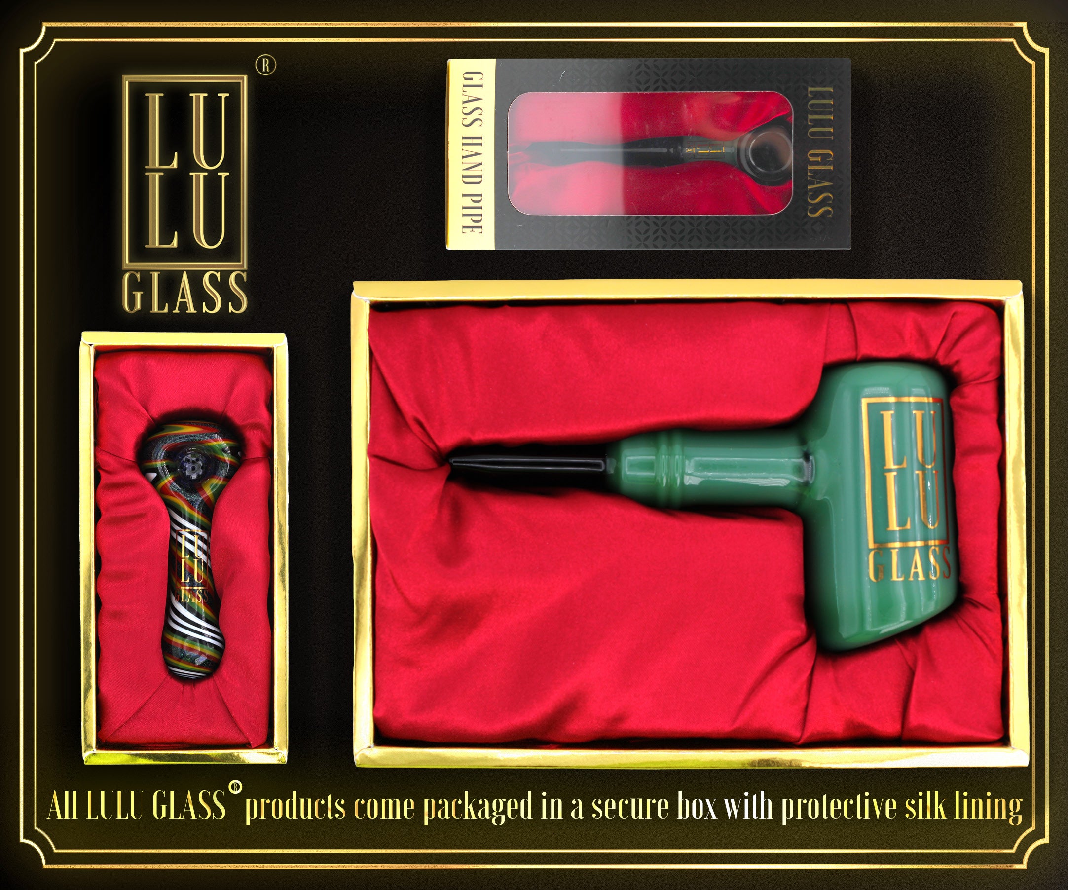 Lulu Glass Hand Pipes Rock N Roll It