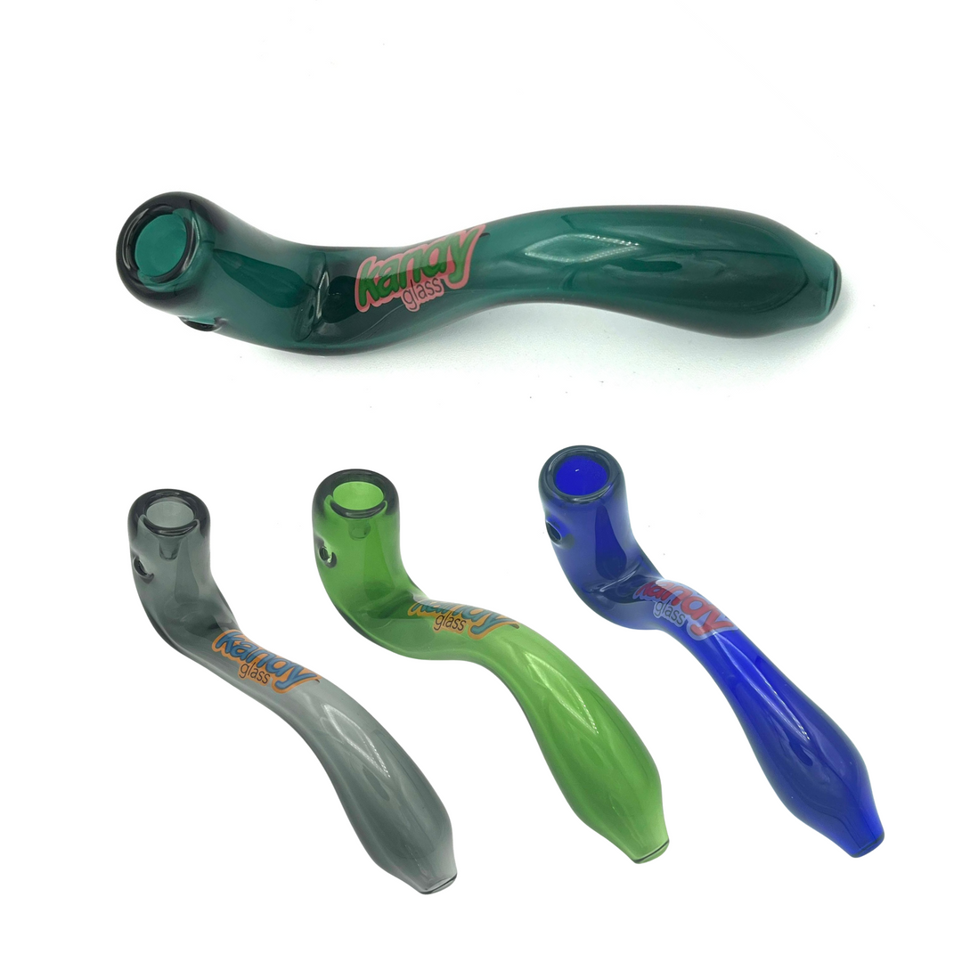 Kandy Glass Hand Pipe 5.5" Sherlock Design – Rock N' Roll It