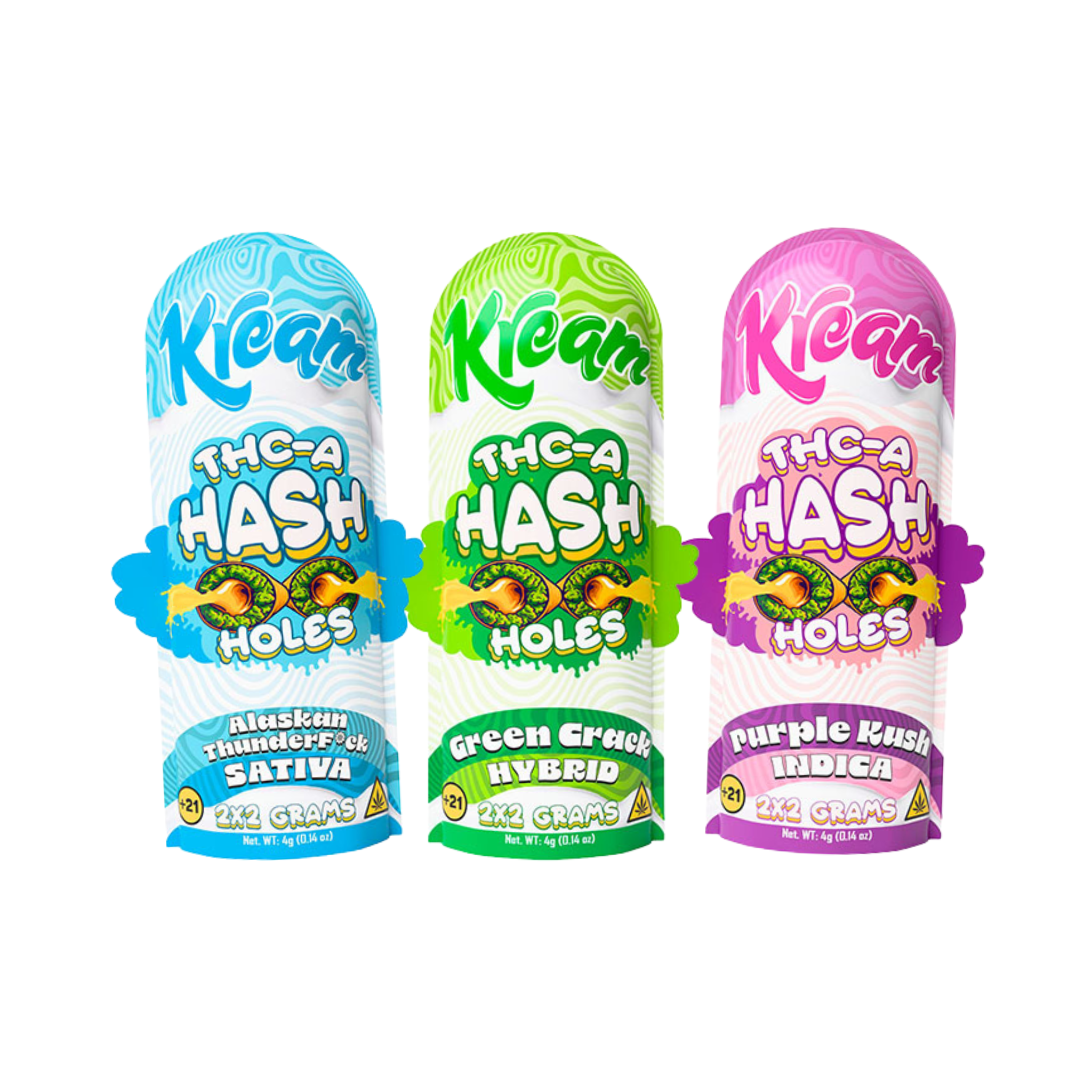 Kream THCA Hash Hole Prerolls 4g 2ct – Rock N' Roll It