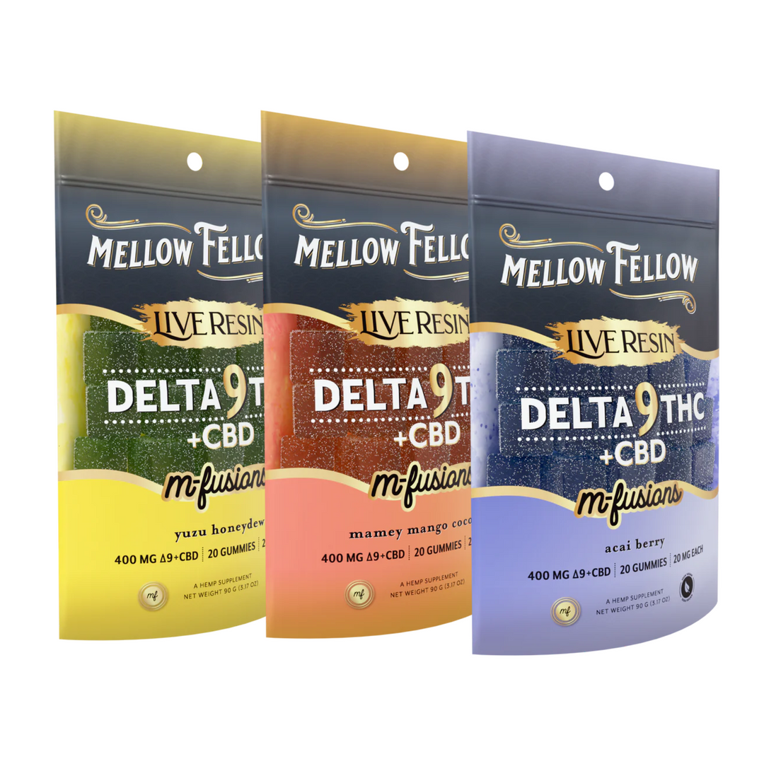 Mellow Fellow M-Fusions Delta 9 THC + CBD Gummies – Rock N' Roll It