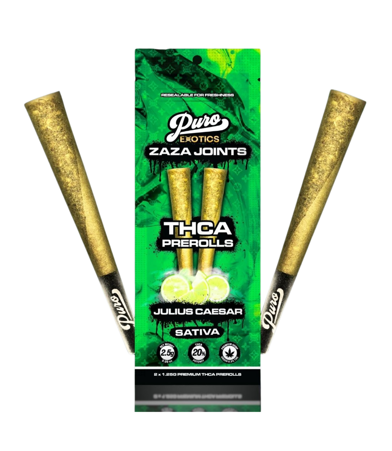Puro Exotics Zaza Joints THCA Prerolls – Rock N' Roll It