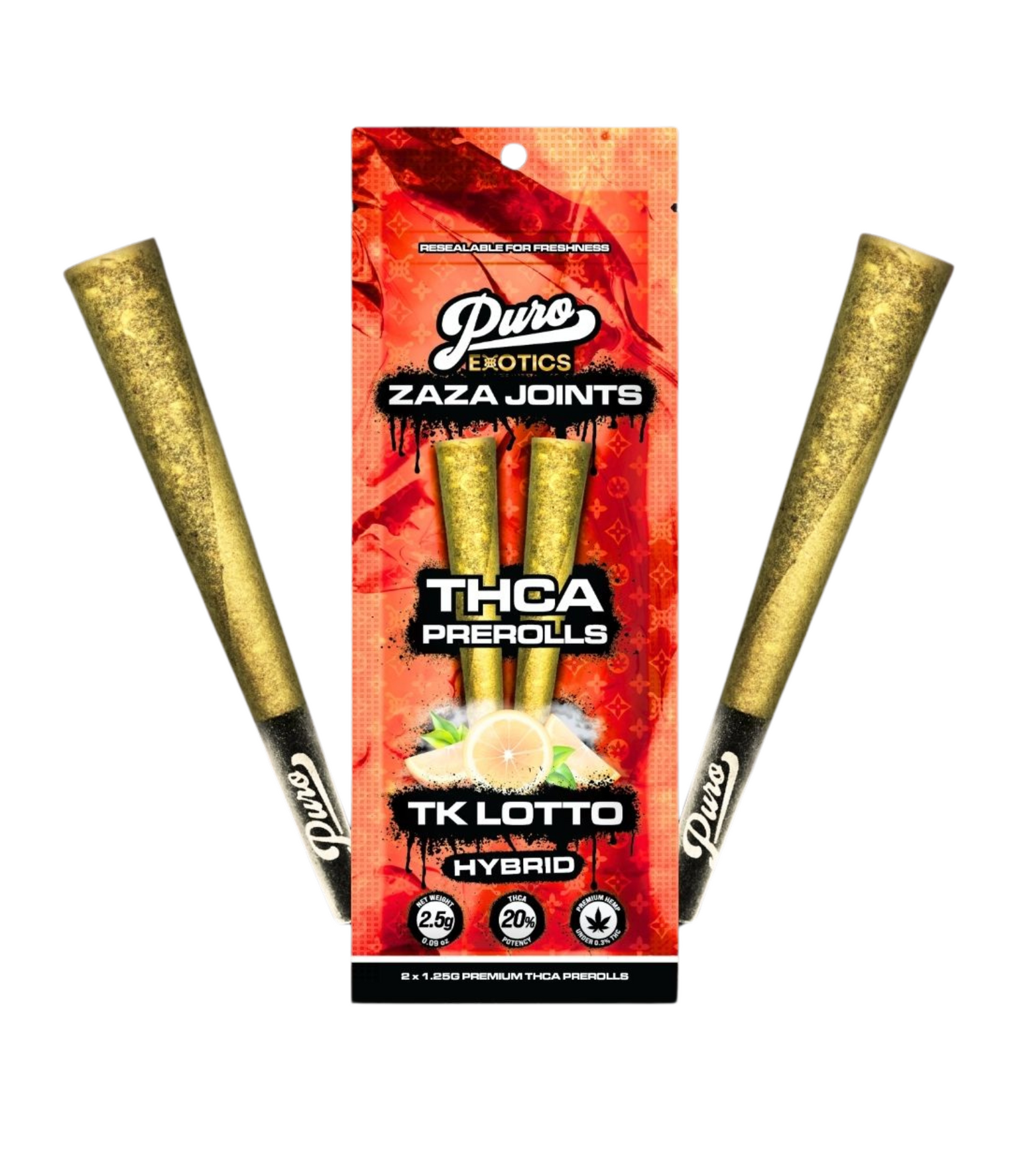 Puro Exotics Zaza Joints THCA Prerolls – Rock N' Roll It