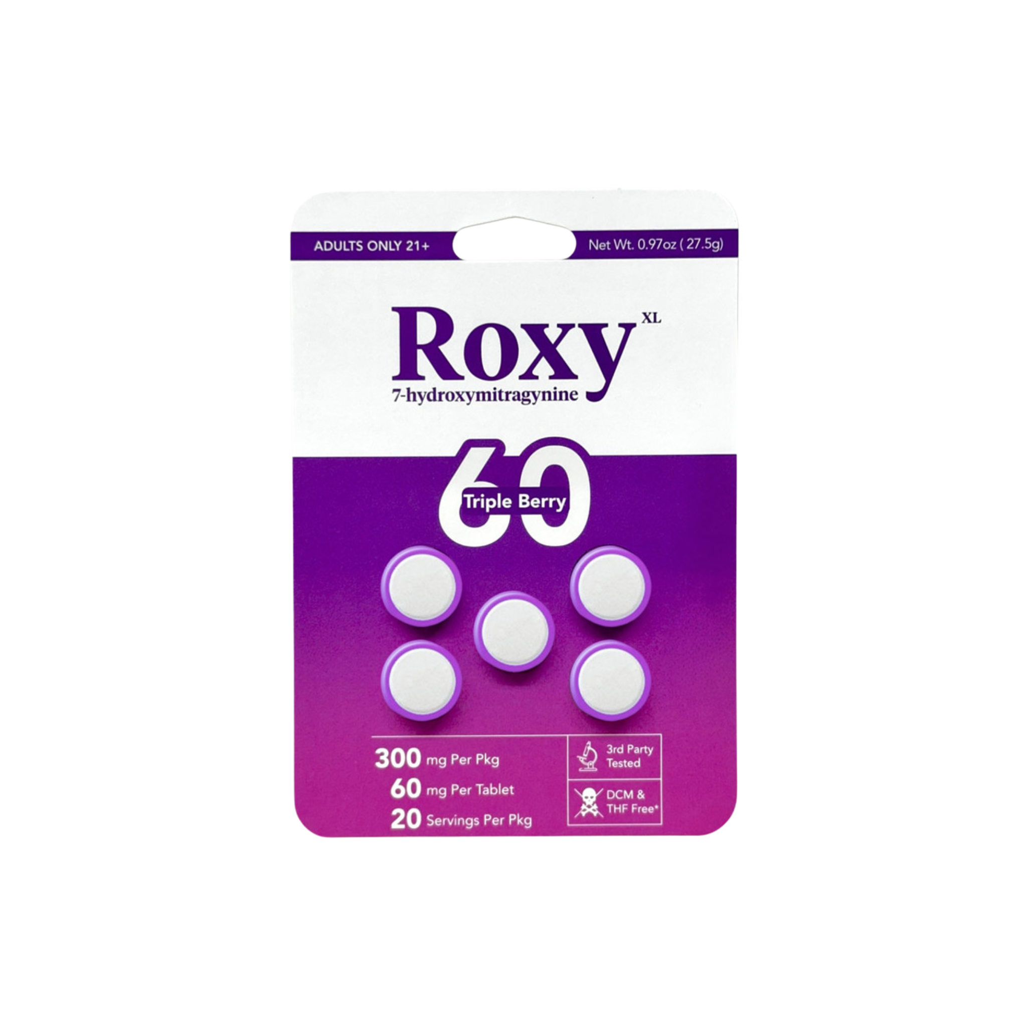 Roxy 7-OH 60mg Tablets 5ct – Rock N' Roll It