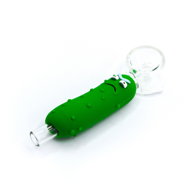 Silicone Hand Pipe - Cucumber Character – Rock N' Roll It