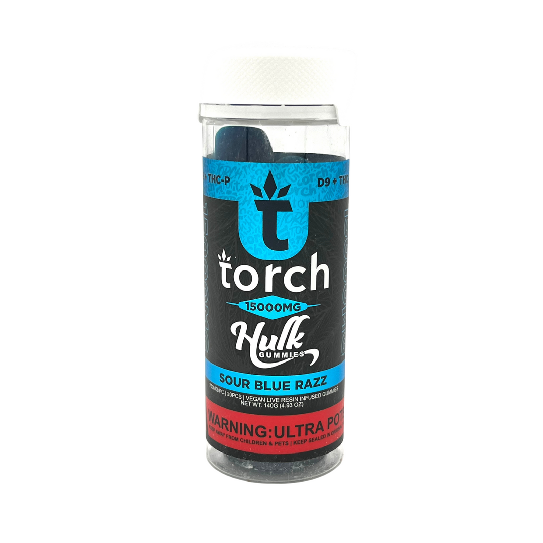Torch Hulk Gummies 15000mg: D9 + THC-P Gummies – Rock N' Roll It