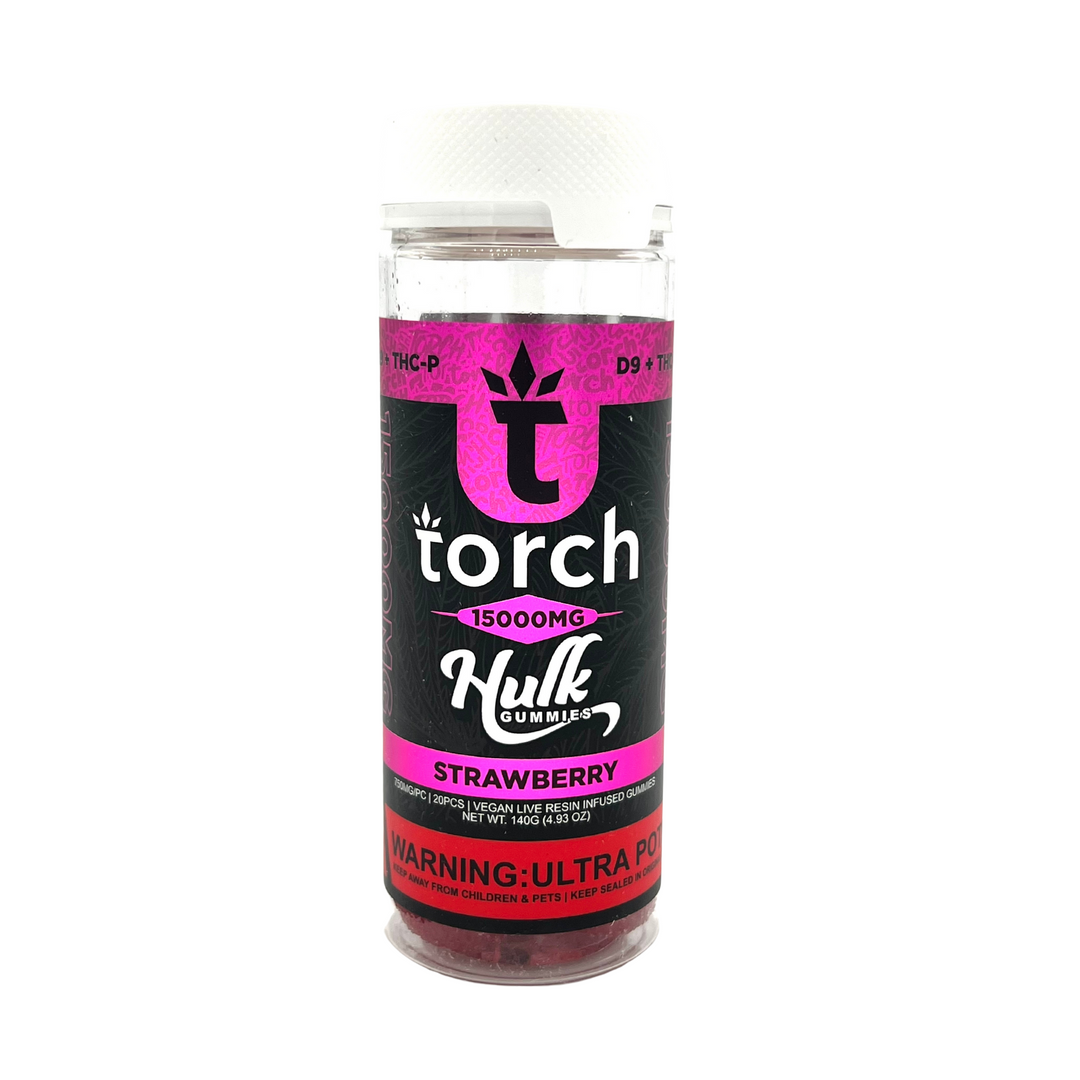 Torch Hulk Gummies 15000mg: D9 + THC-P Gummies – Rock N' Roll It